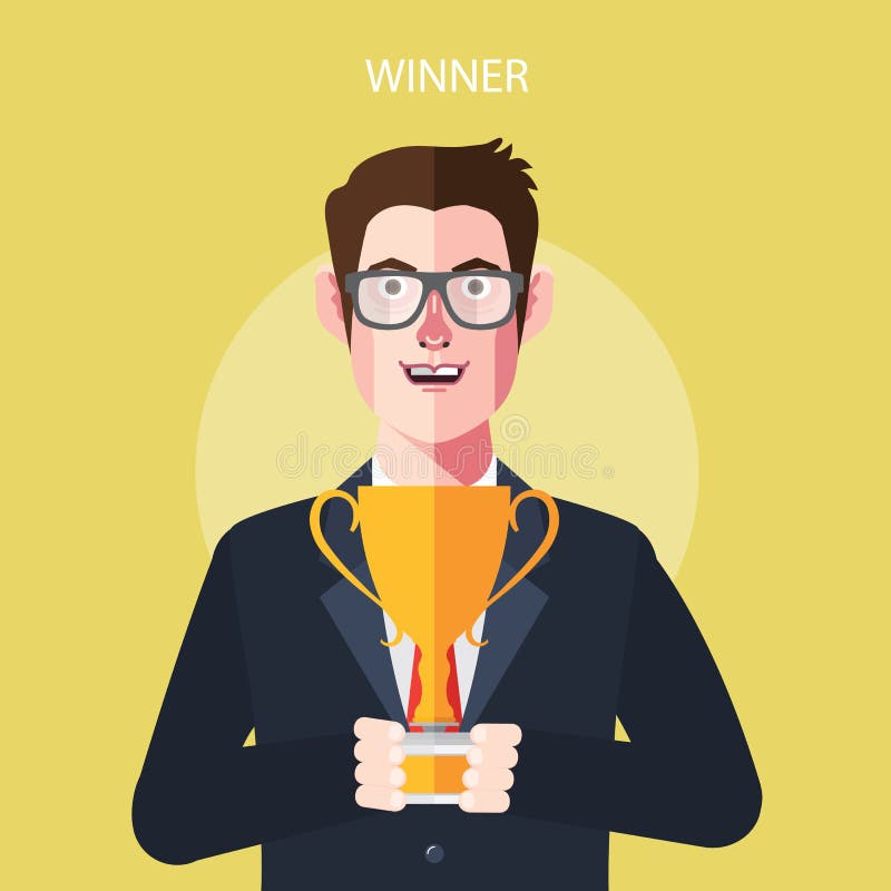 Retro Cartoon Winners Medal Stock Vector - Illustration of crazy ...