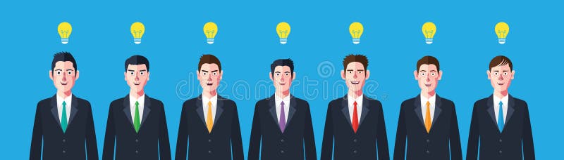 Idea people stock vector. Illustration of business, color - 30463448