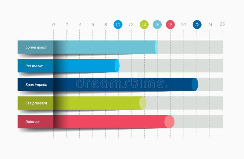 Flat Chart, Graph. Simply Blue Color Editable Stock Vector ...