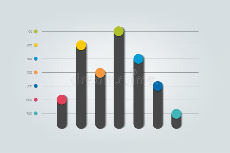 Flat Chart, Graph. Simply Color Editable Stock Vector - Illustration of ...