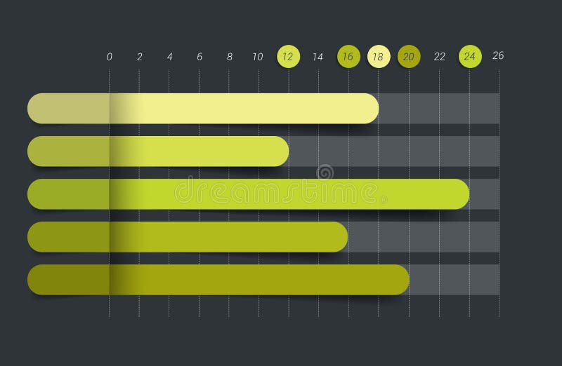 Flat Chart, Graph. Simply Color Editable Stock Vector - Illustration of ...