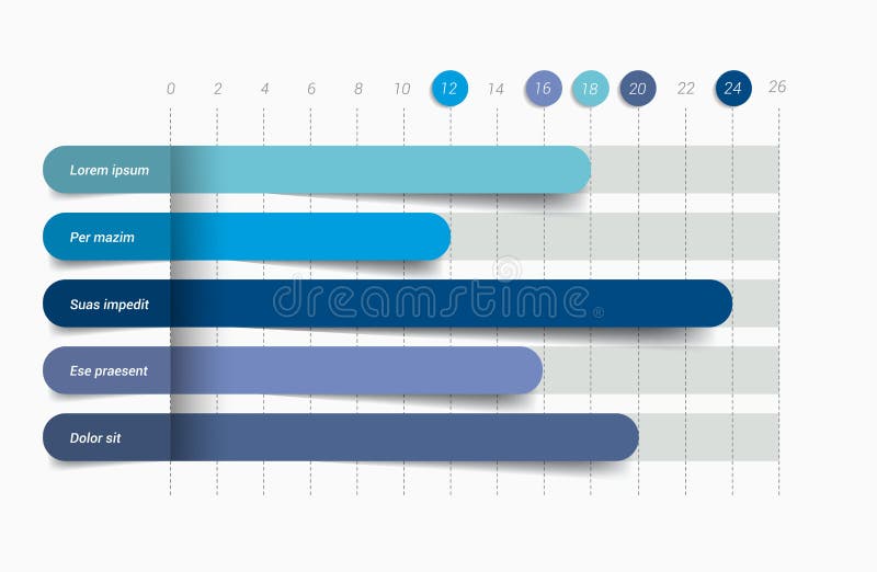 Flat Chart, Graph. Simply Color Editable Infographics Stock ...