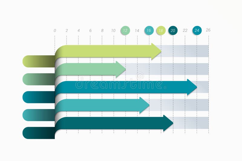 Flat Chart, Graph. Simply Color Editable. Stock Vector - Illustration ...