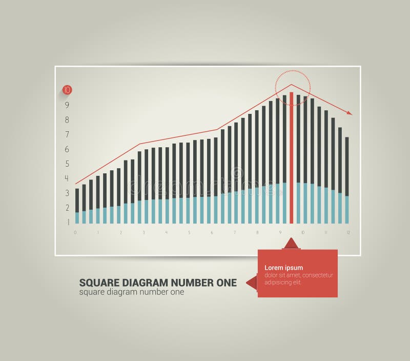 Flat Chart, Graph, Scheme. Simply Color Editable. Infographics Element ...