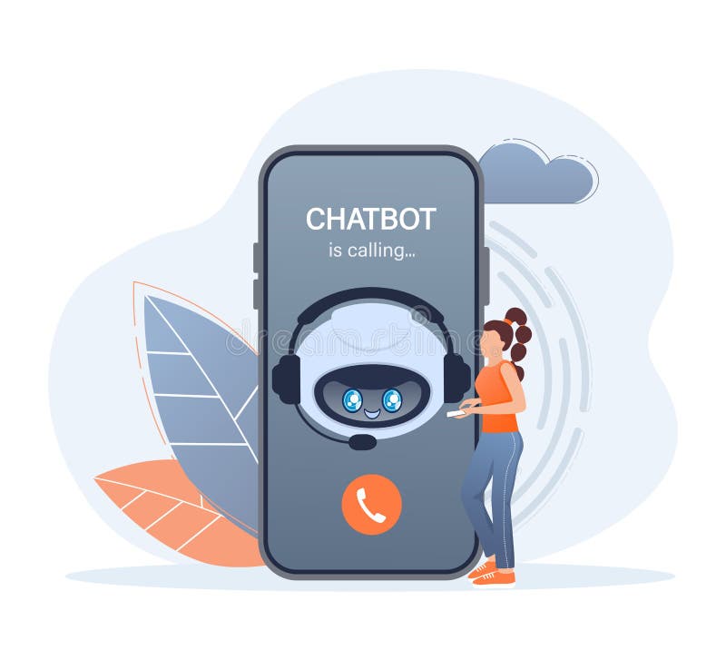 Flat Chat Bot for Web Design. Flat Isometric Vector Illustration Stock ...