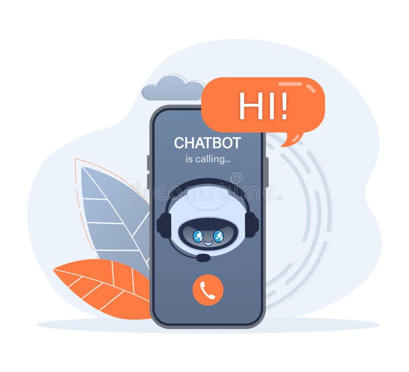 Flat Chat Bot for Web Design. Flat Isometric Vector Illustration Stock ...