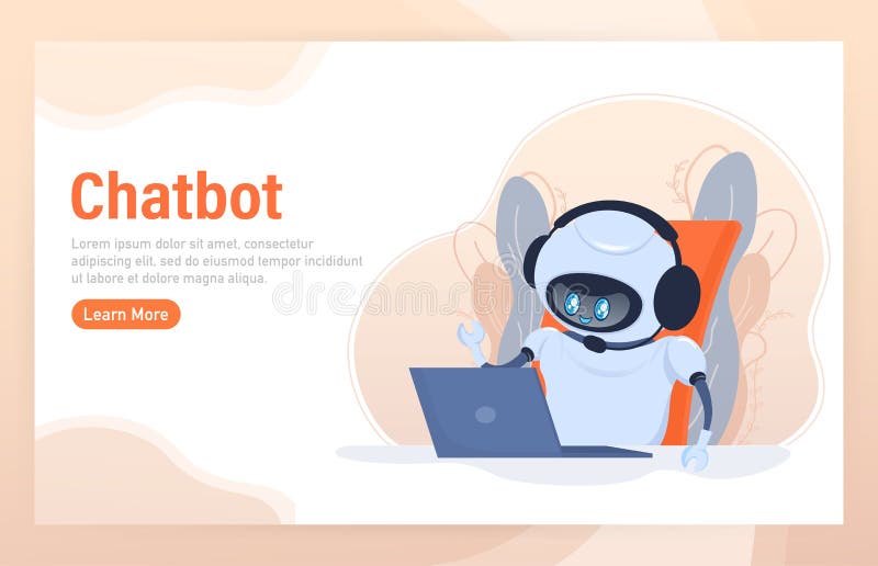 Flat Chat Bot for Web Design. Flat Isometric Vector Illustration Stock ...