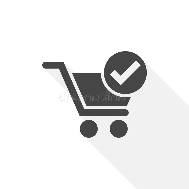 Flat checkout icons set stock vector. Illustration of flat - 121844396