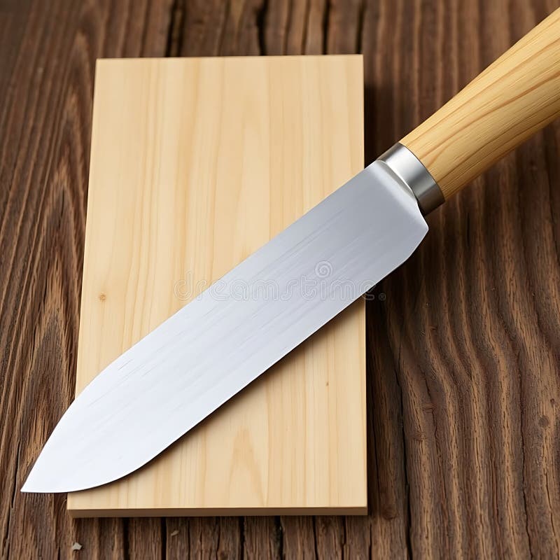 Flat Chisel with Sharp Edges Positioned Diagonally Across a Textured ...