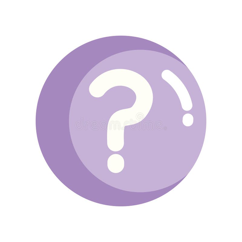 Flat Circular Question Mark Icon for Help and Support Stock Vector - Illustration of question ...