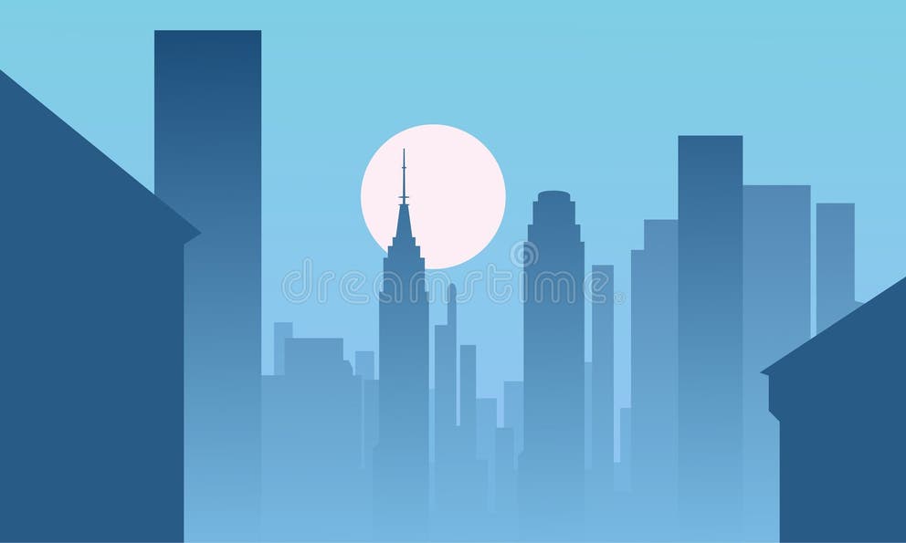 Flat city draw stock vector. Illustration of apartment - 318395674