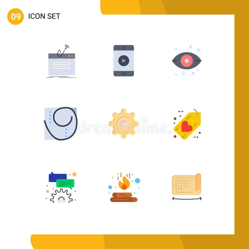 9 Flat Color Concept for Websites Mobile and Apps Setting, Proportion ...