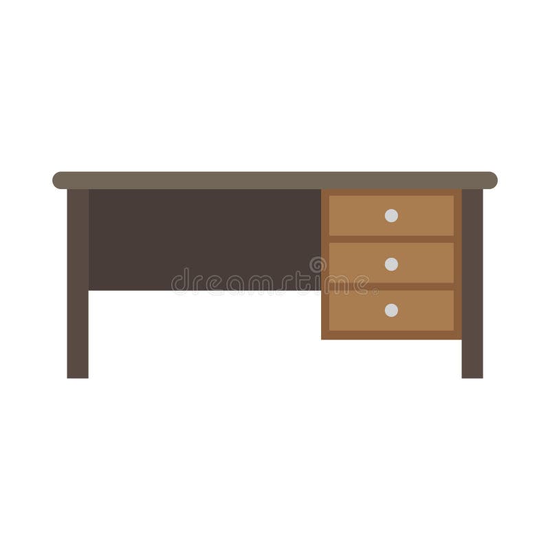 Two Color Desk Chair Vector Icon from Strategy Concept. Isolated Blue ...