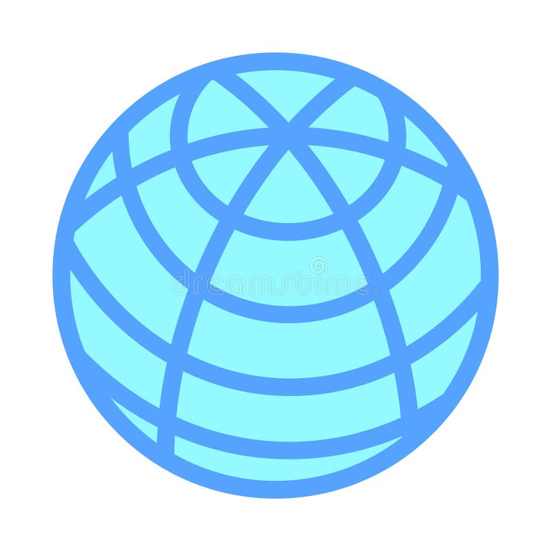 Flat color globe icon stock vector. Illustration of cartoon - 104039141