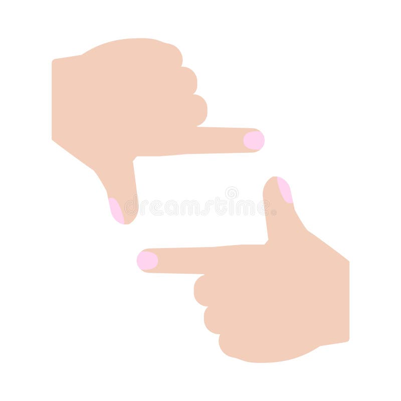 Flat color hand sign icon stock vector. Illustration of font - 105359865