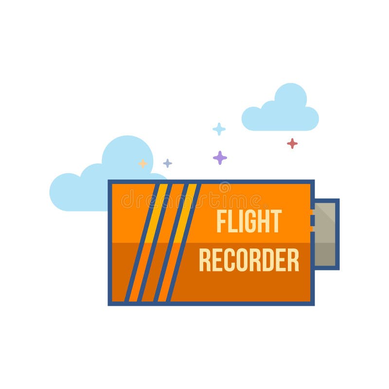 Flight Recorder stock illustration. Illustration of warning - 1765955