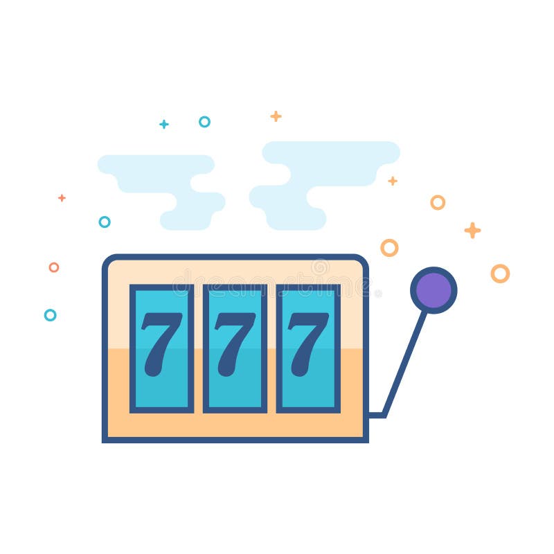 Flat Color Icon - Jackpot stock vector. Illustration of play - 193594966