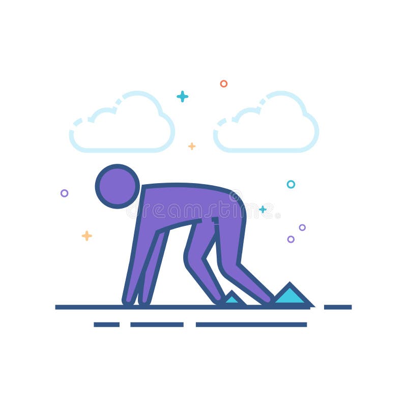 Athlete Starting Blocks Stock Illustrations – 145 Athlete Starting ...