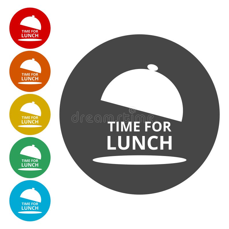 Two Color Lunch Break Vector Icon from People Concept. Isolated Blue ...