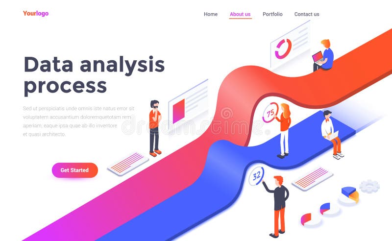 Flat Color Modern Isometric Concept Illustration - Startup Your Stock ... Flat Color Modern Isometric Concept Illustration - Startup Your Stock ...