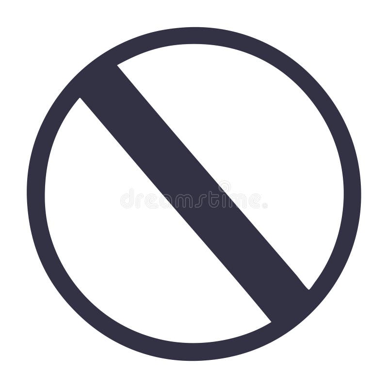 Cartoon No Entry Allowed Sign Symbol Cute Illustration Retro Freehand ...