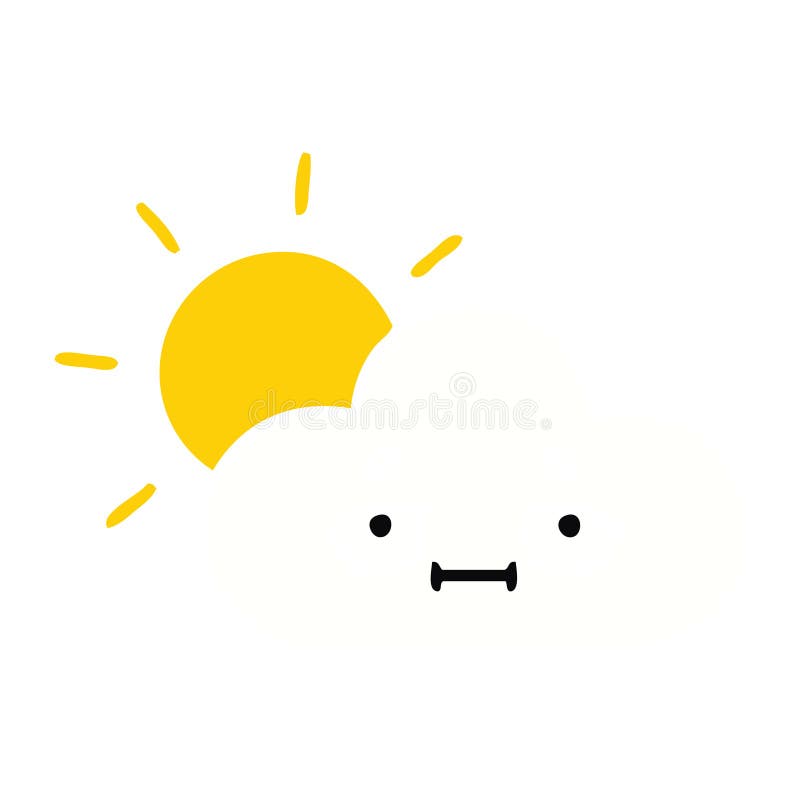 Cartoon sunshine stock vector. Illustration of drawn - 37570912