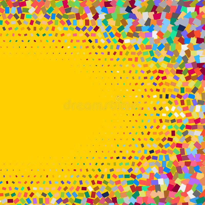 Flat Colored Ornament with Retro Halftone Styled Rectangles Stock ...