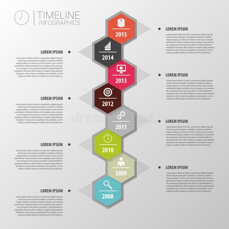 Modern Design Time Line Style Infographic Template . Stock Vector ...