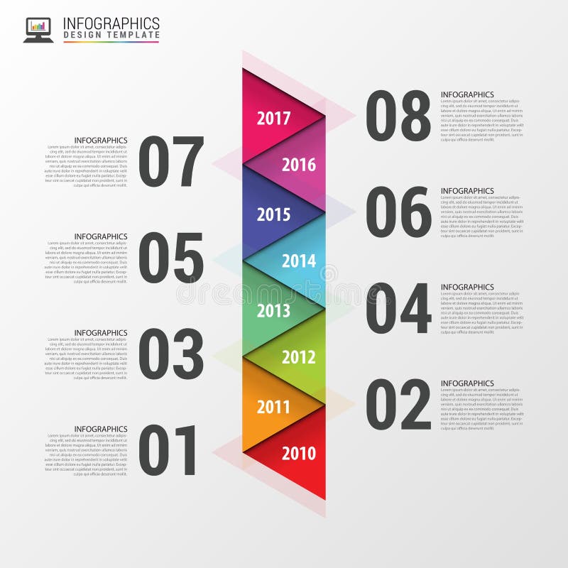 Flat Colorful Abstract Timeline Infographics. Vector Illustration Stock ...