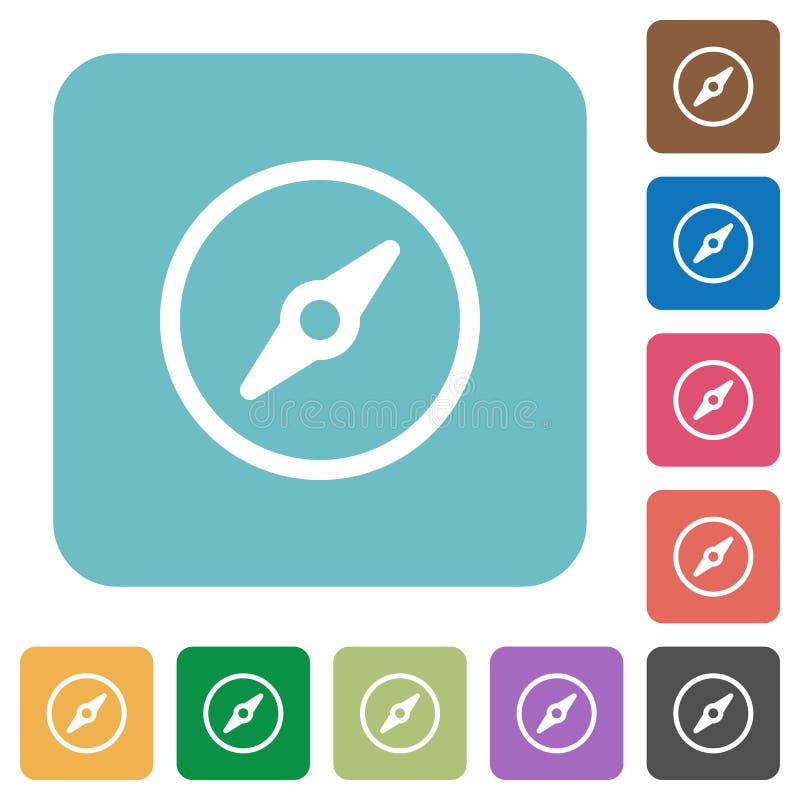 Flat compass icons stock vector. Illustration of east - 186272984