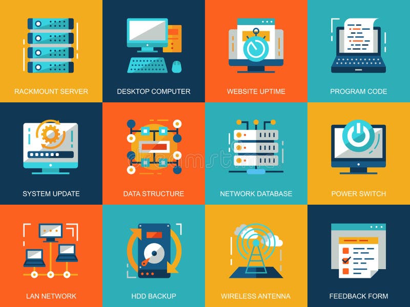 Flat Conceptual Banking and Finance Icons Concepts Set for Website and Mobile Site and Apps ...