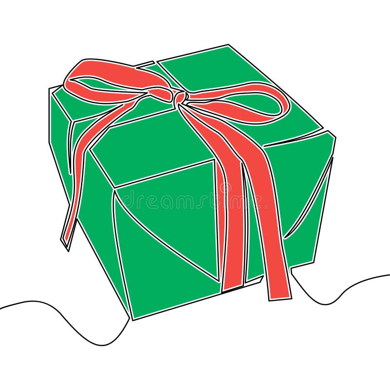 Present Box Line Drawing Stock Illustrations – 9,974 Present Box Line ...