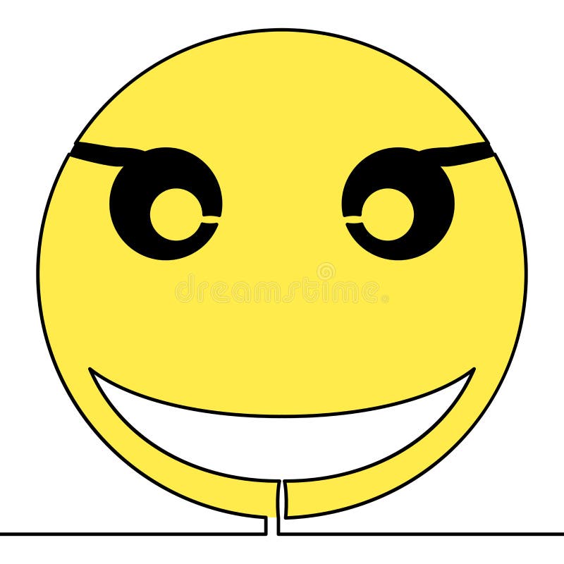 Continuous Line Emoji Stock Illustrations – 46 Continuous Line Emoji ...