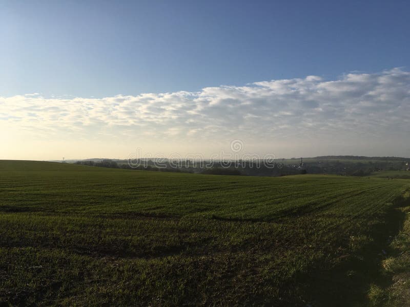 Flat country stock photo. Image of landscape, country - 108638638