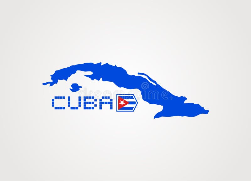 Cuba map icon stock vector. Illustration of travel, isolated - 117535227