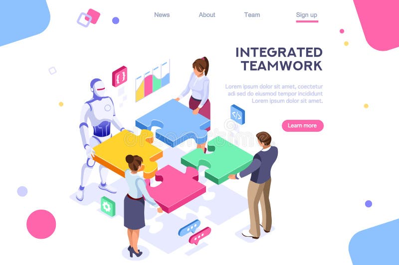 Machine Human Interaction Stock Illustrations – 5,950 Machine Human ...