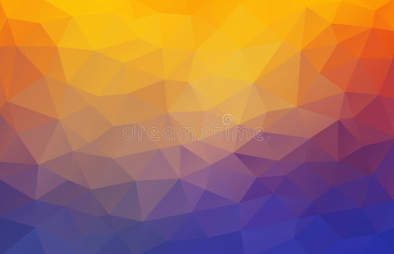 Flat 2D Bright Yellow and Blue Abstract Triangle Shape Background Stock ...