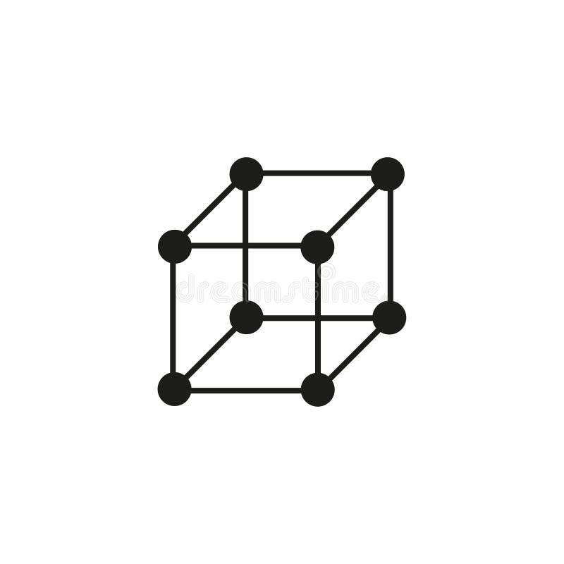 Flat 3d Cube Icon for Wallpaper Design. Vector Illustration Stock ...