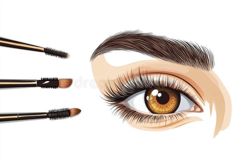 Eyebrow Shaping Process Stock Illustrations – 44 Eyebrow Shaping ...