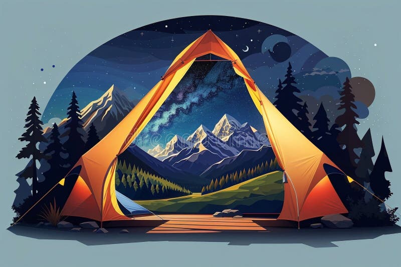 Tent 2d Stock Illustrations – 210 Tent 2d Stock Illustrations, Vectors ...