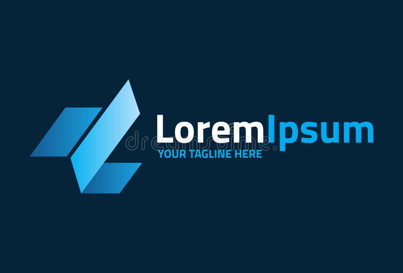 Dark Blue Abstract Finance Building Logo Design Stock Vector ...