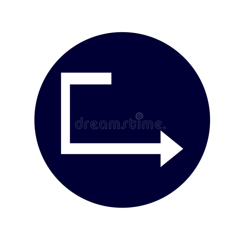 Flat Design Arrow Vector Icon for Navigation and Media Player. Icon ...