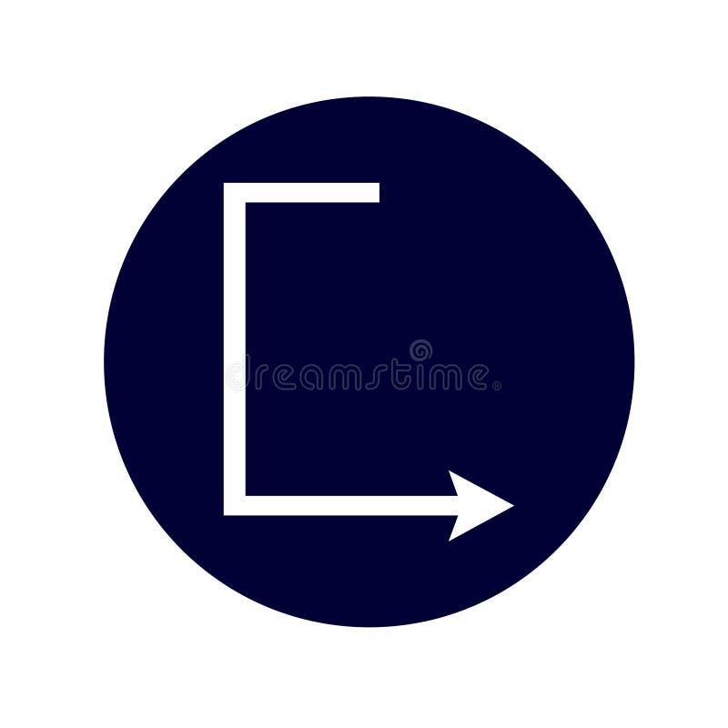 Flat Design Arrow Vector Icon for Navigation and Media Player. Icon ...