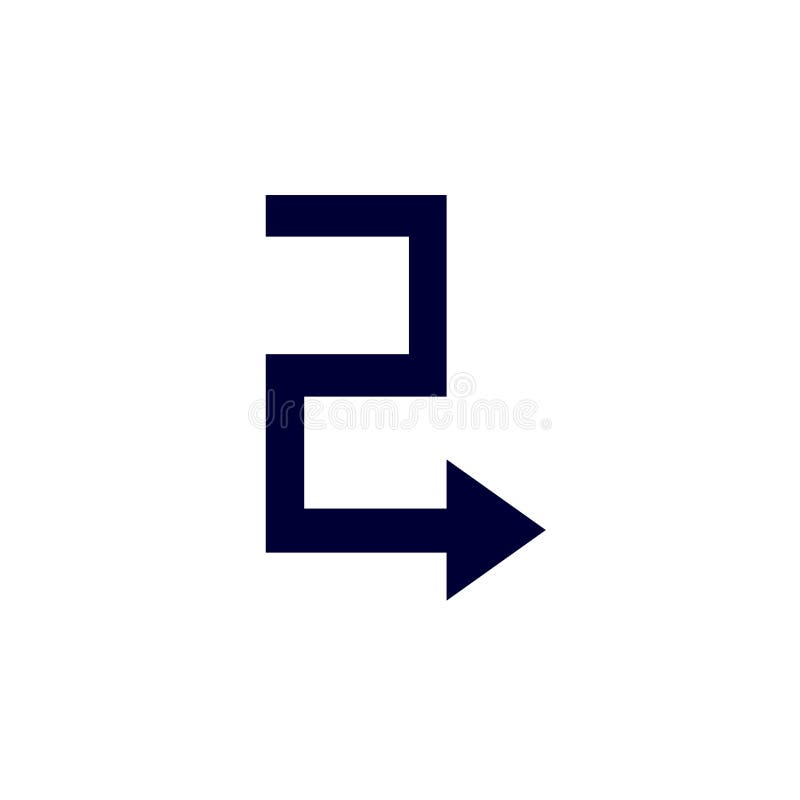 Flat Design Arrow Vector Icon for Navigation and Media Player. Icon ...