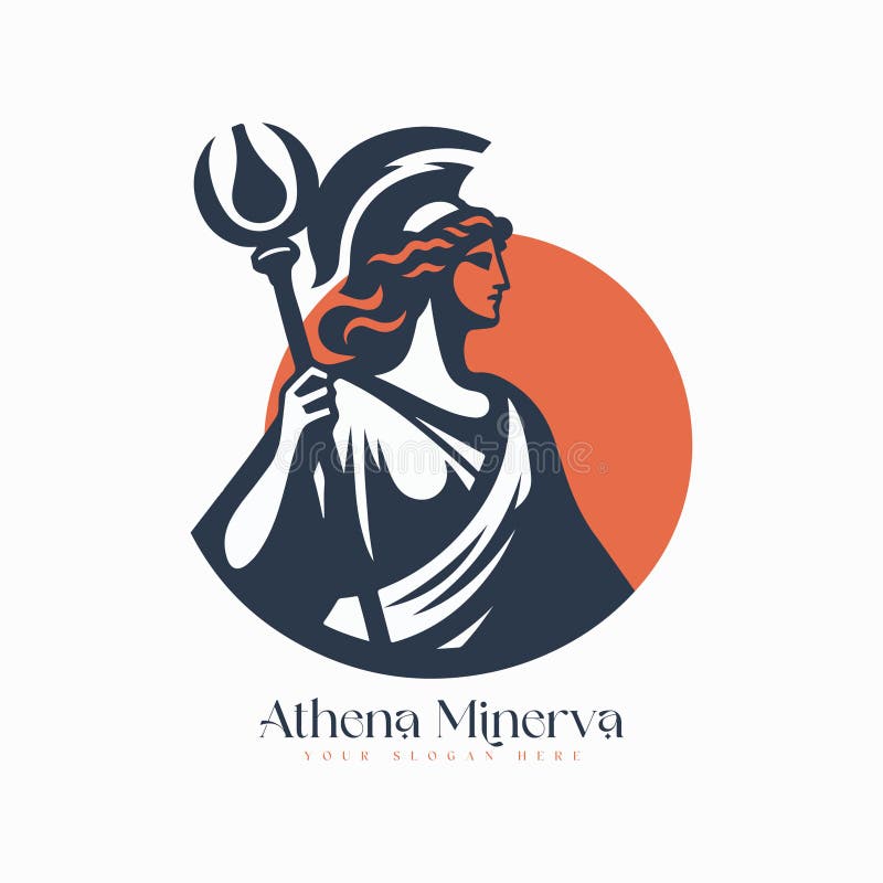 Athena minerva logo stock vector. Illustration of organic - 311256626
