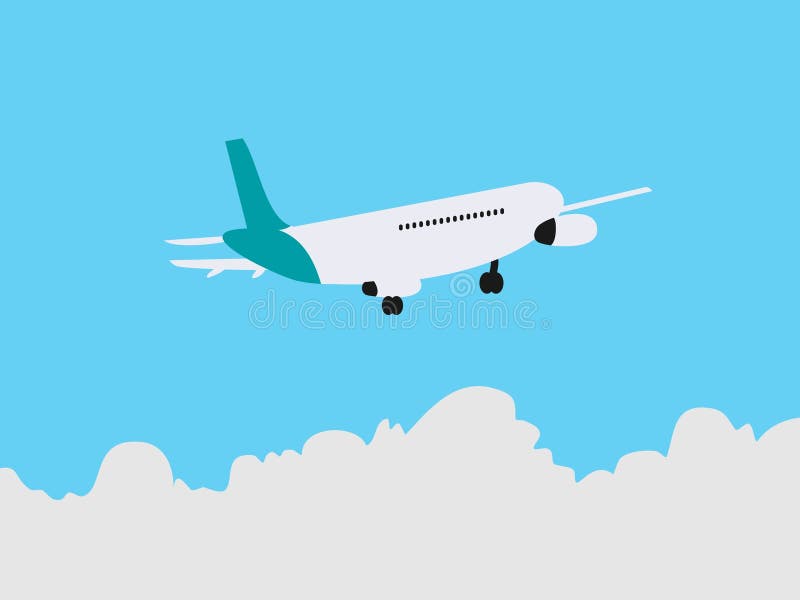 Flat Design Aviation Vector Illustration Stock Vector - Illustration of ...