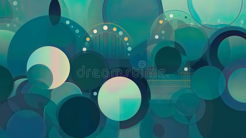 Flat Design Background with Mix of Solid and Geometric Stock ...