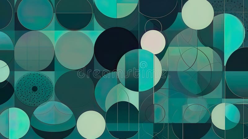 Flat Design Background with Mix of Solid and Geometric Stock ...