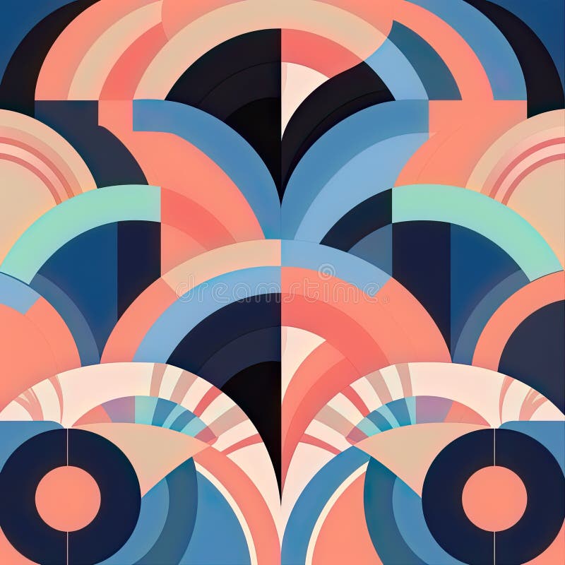 Flat Design Background with Old Style Geometric Shapes Stock ...