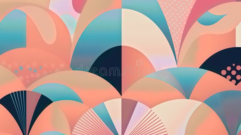 Flat Design Background with Old Style Geometric Shapes Stock ...